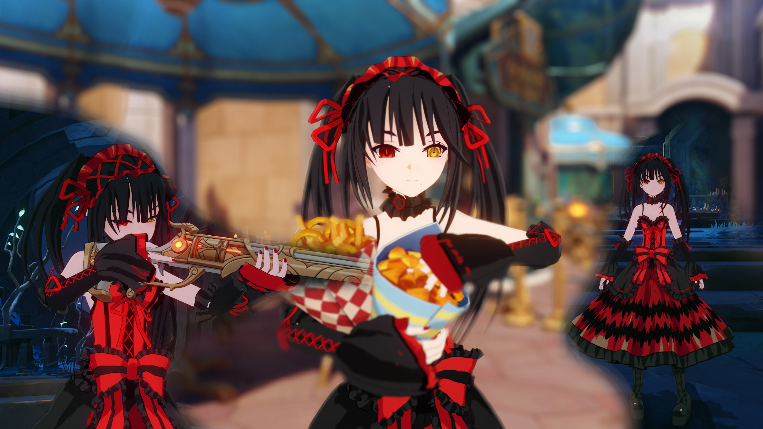 Tokisaki Kurumi over Chevreuse (beta) Mod for Genshin Impact | GI Mods