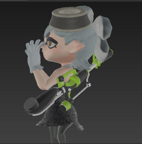 Marie with charger in her back Mod for Splatoon | Splatoon Mods