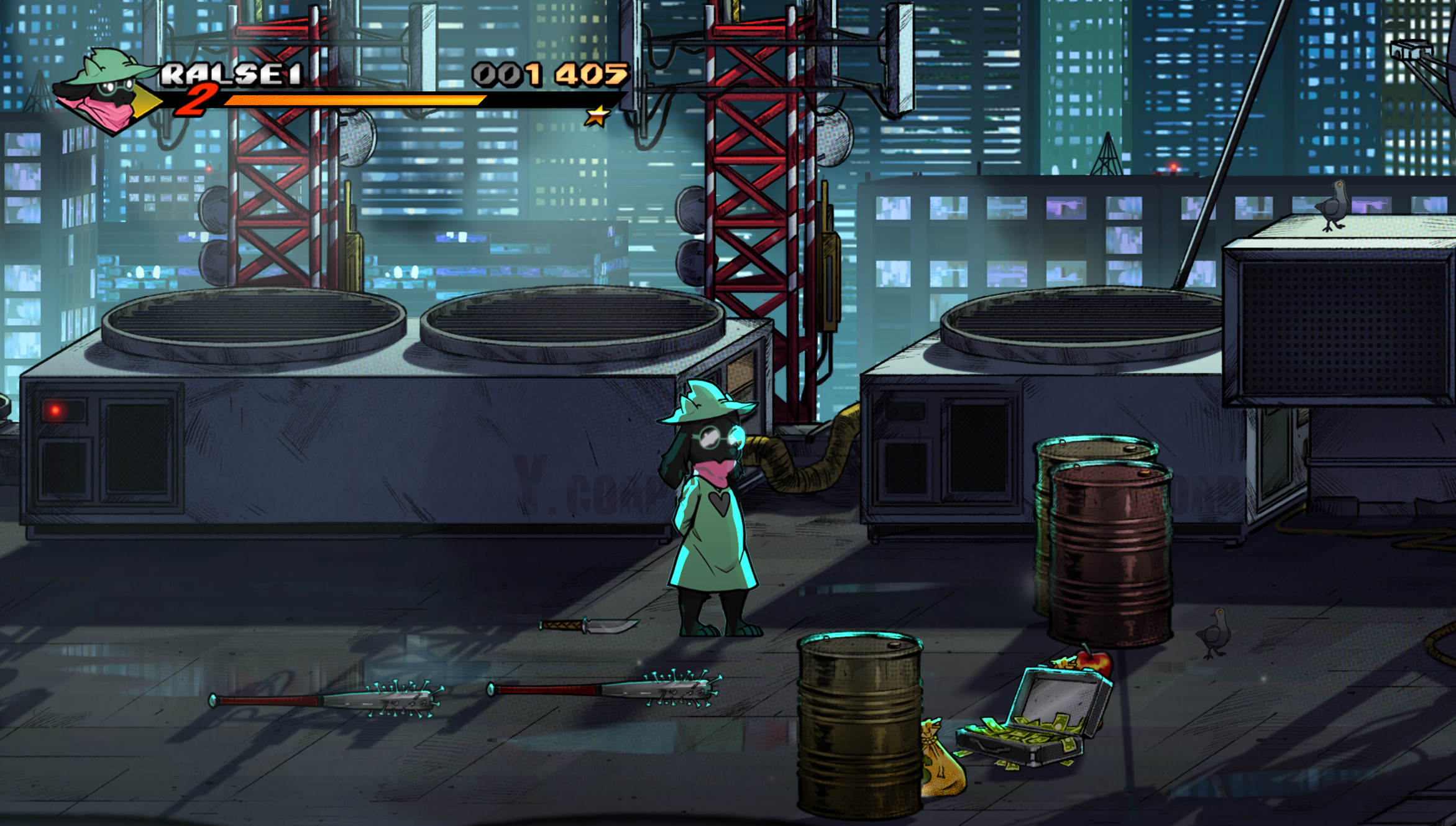 Ralsei (Deltarune) Mod for Streets of Rage 4 | SOR4 Mods