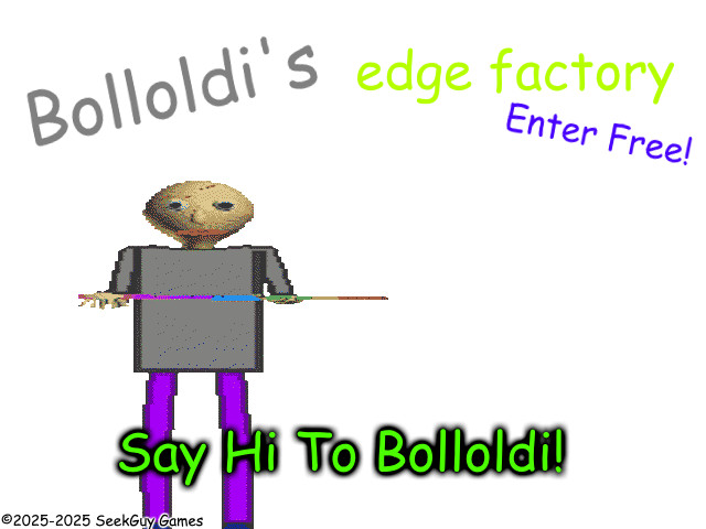 Bolloldi's Edge Factory Mod for Baldi's Basics | Baldi Mods