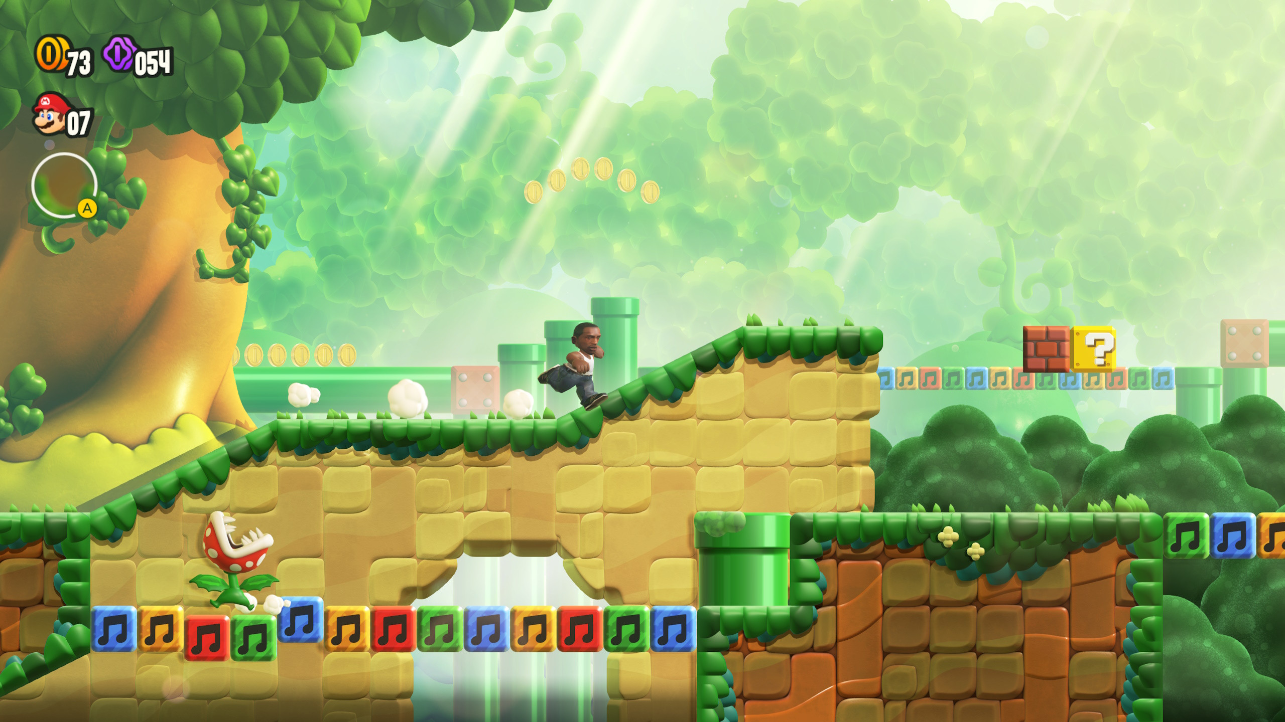 Super CJ Wonder Mod for Super Mario Bros. Wonder | SMBW Mods