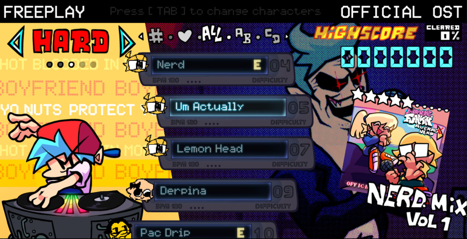 Friday Night Funkin': The Average Nerd Mod for Friday Night Funkin ...