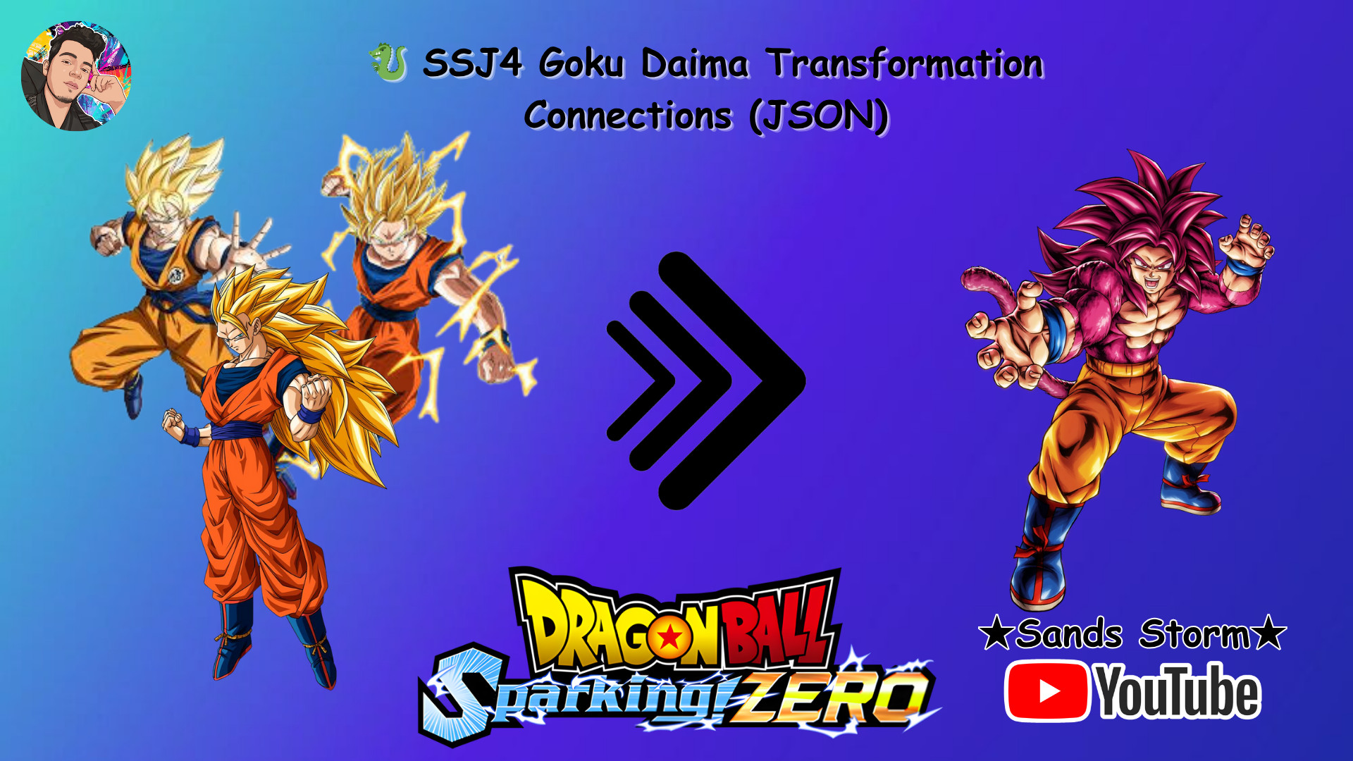 SSJ4 Goku Daima Transformation Connections (J Mod for Dragon Ball ...
