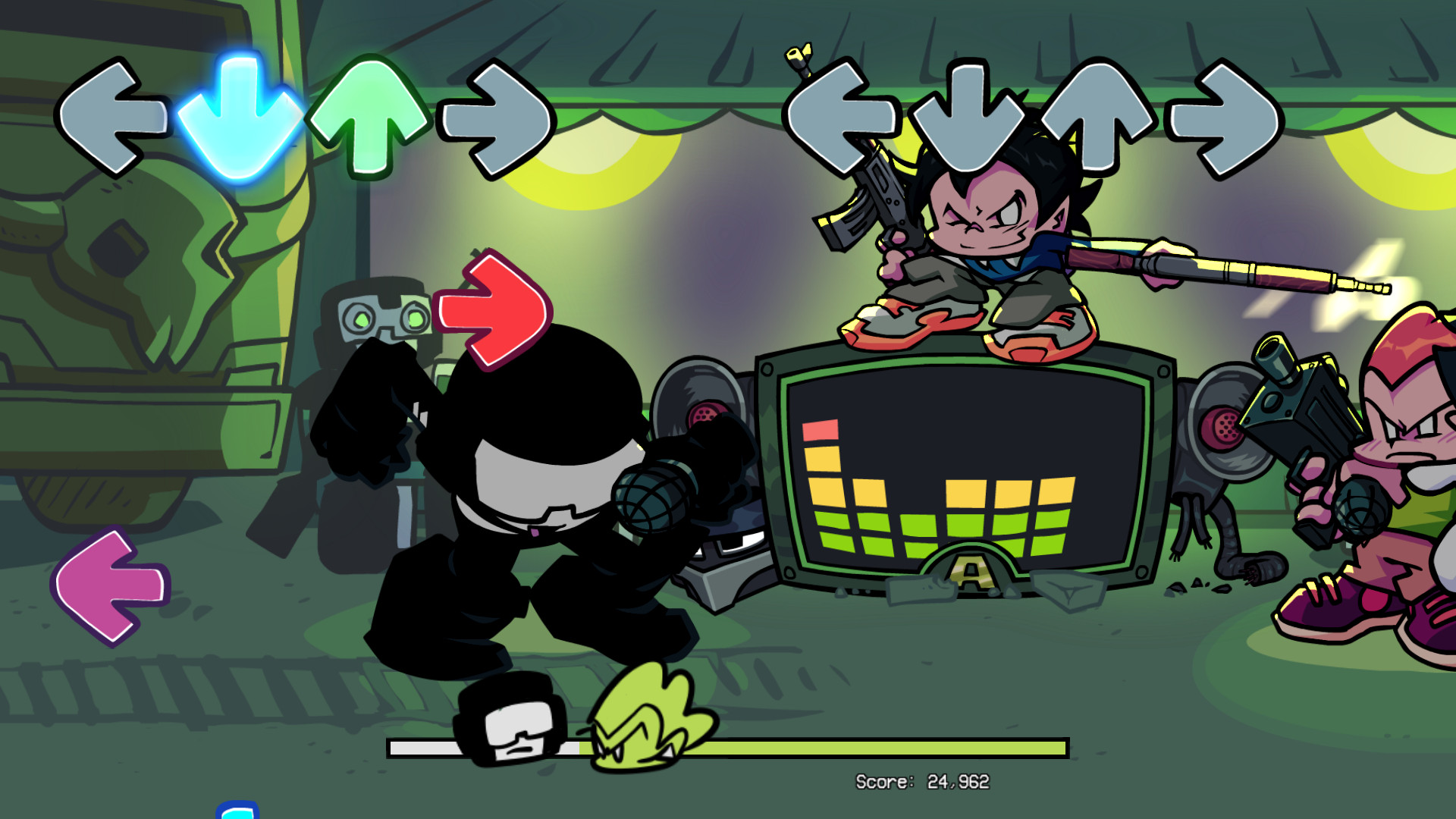 Health Bar + [V-Slice] Mod for Friday Night Funkin' | FNF Mods