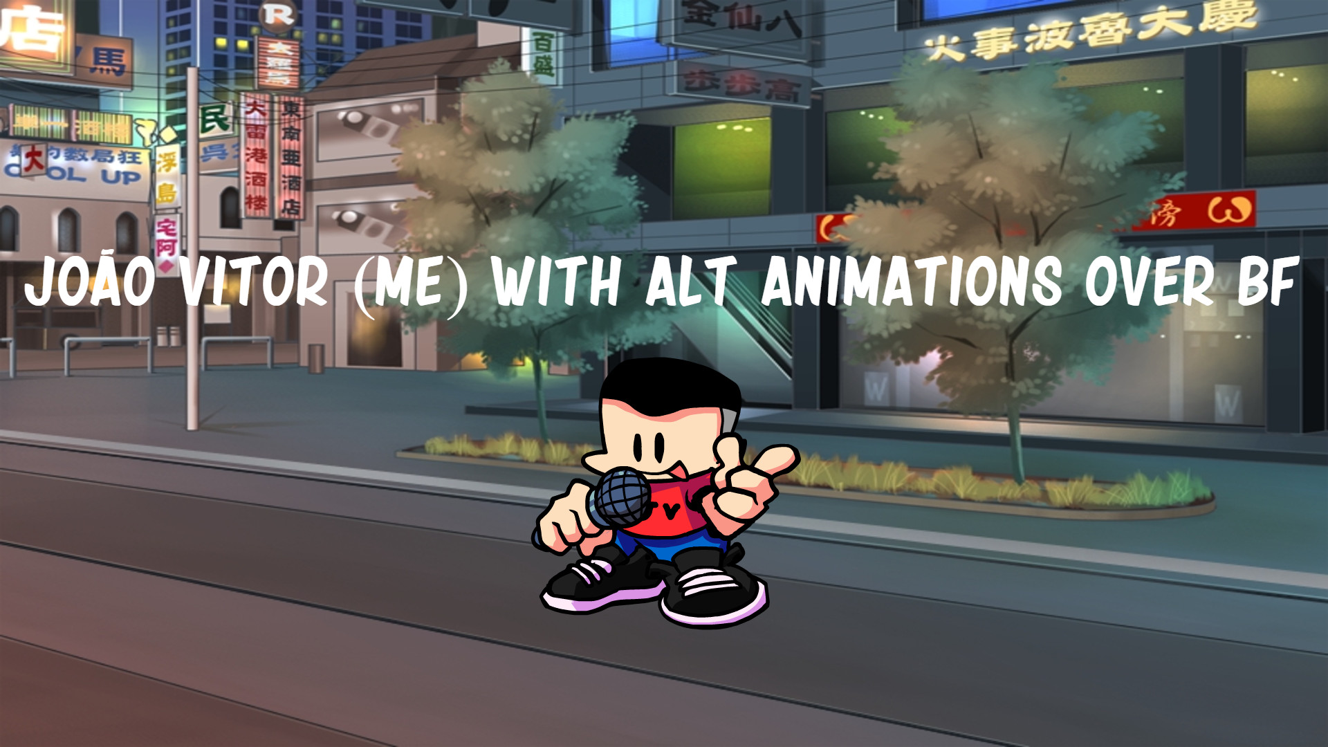 João Vitor (Me) With Alt Animations over BF + FLA Mod for Friday Night Funkin' | FNF Mods