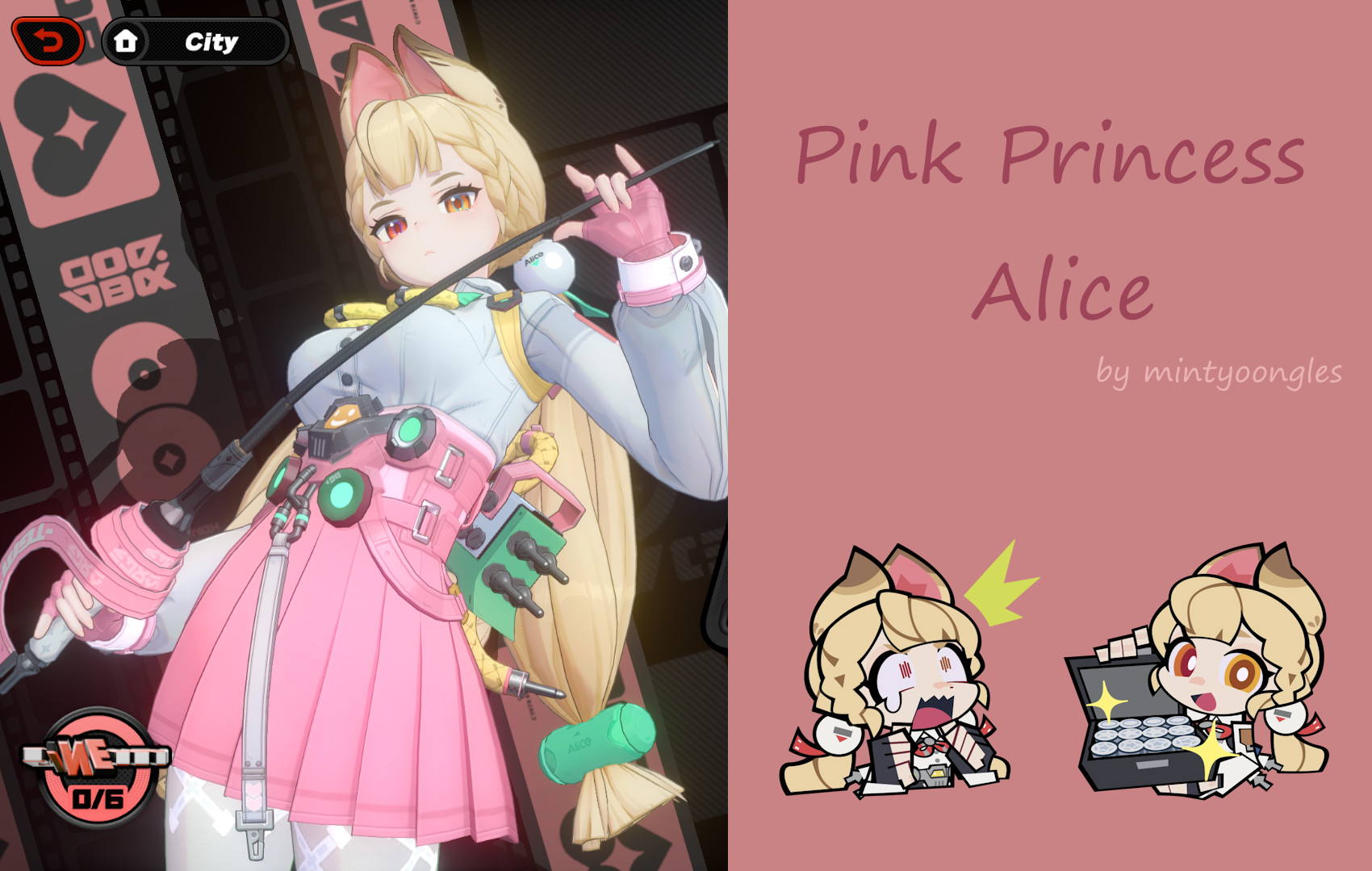 Pink Princess Alice Mod for Zenless Zone Zero | ZZZ Mods