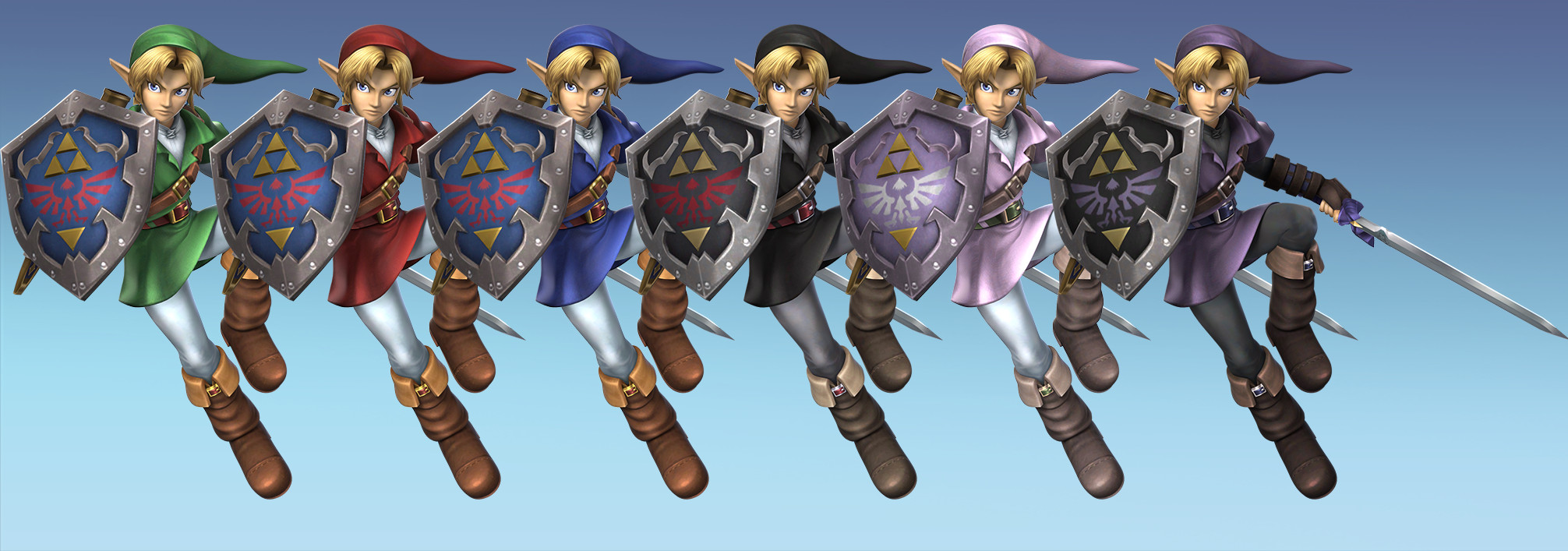 Link Smash 4 Pose Cosmetic Pack Mod for Super Smash Bros. Brawl | Brawl ...