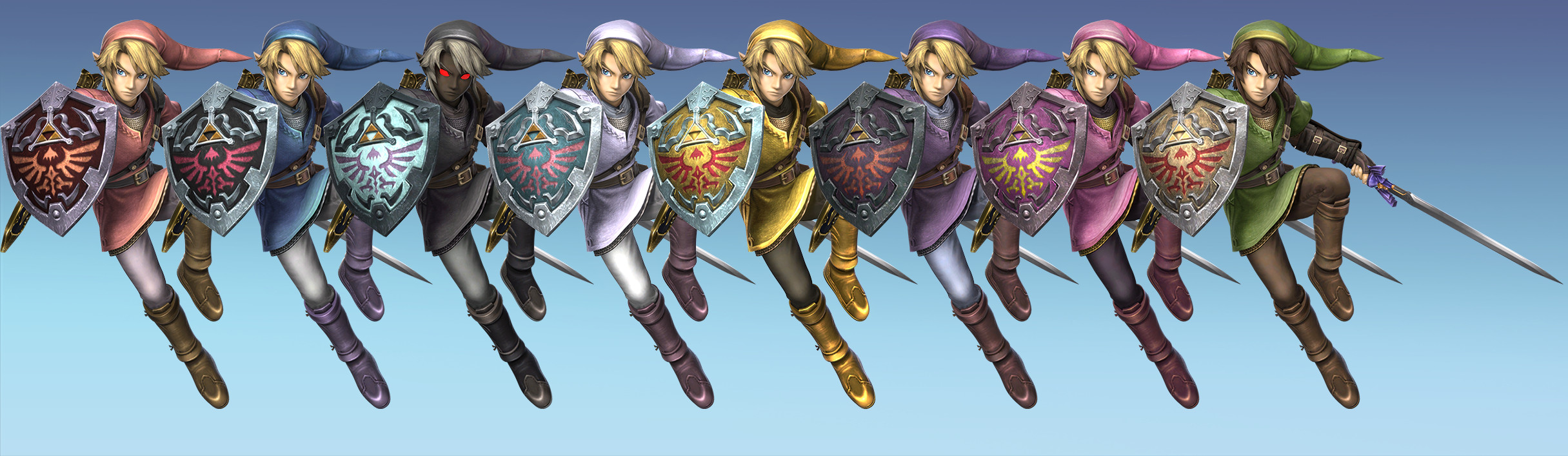 Link Smash 4 Pose Cosmetic Pack Mod for Super Smash Bros. Brawl | Brawl ...