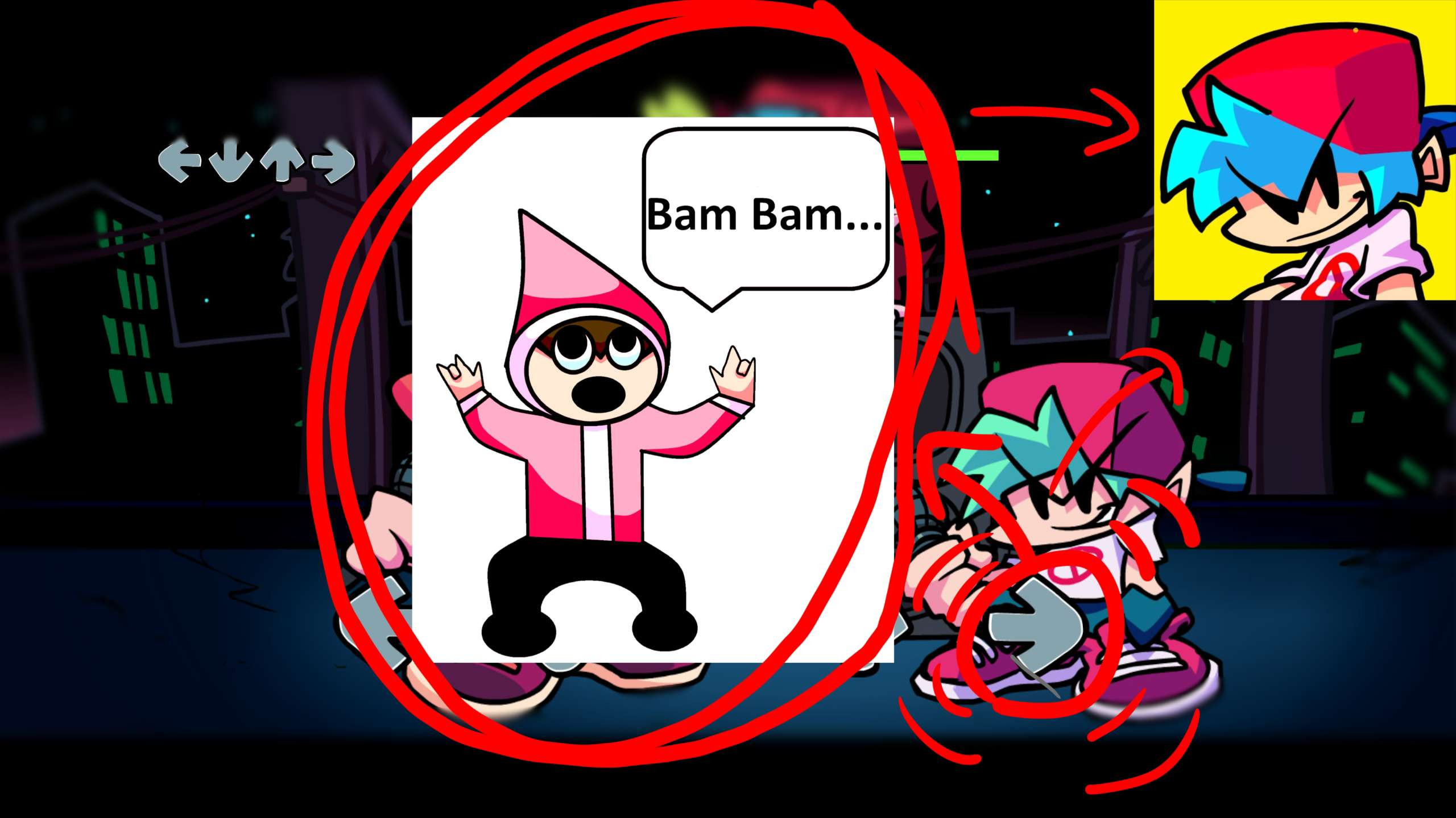 FNF MOD V-SLICE Sound Key Bam Bam Mod for Friday Night Funkin' | FNF Mods