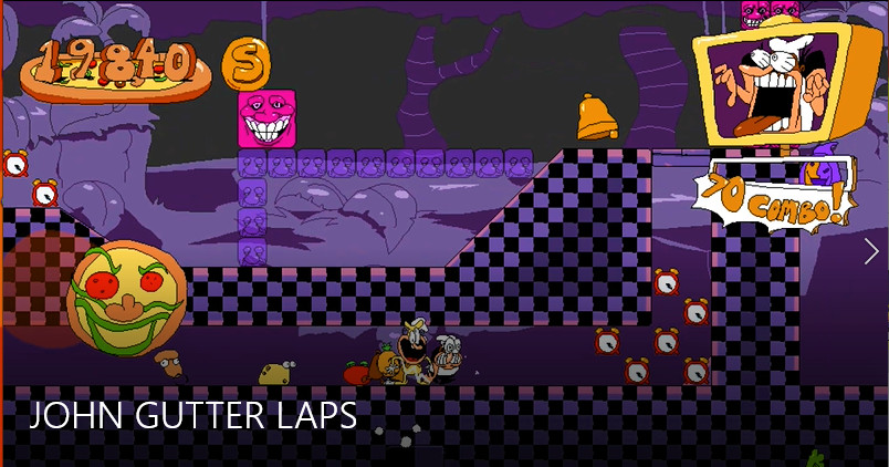 JOHN GUTTER LAPS Mod for Pizza Tower | PT Mods