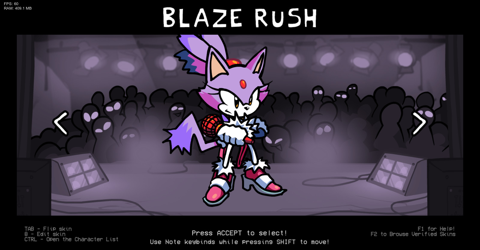 Sonic and Blaze Rush Skin Psych Engine Online Mod for Friday Night Funkin' | FNF Mods