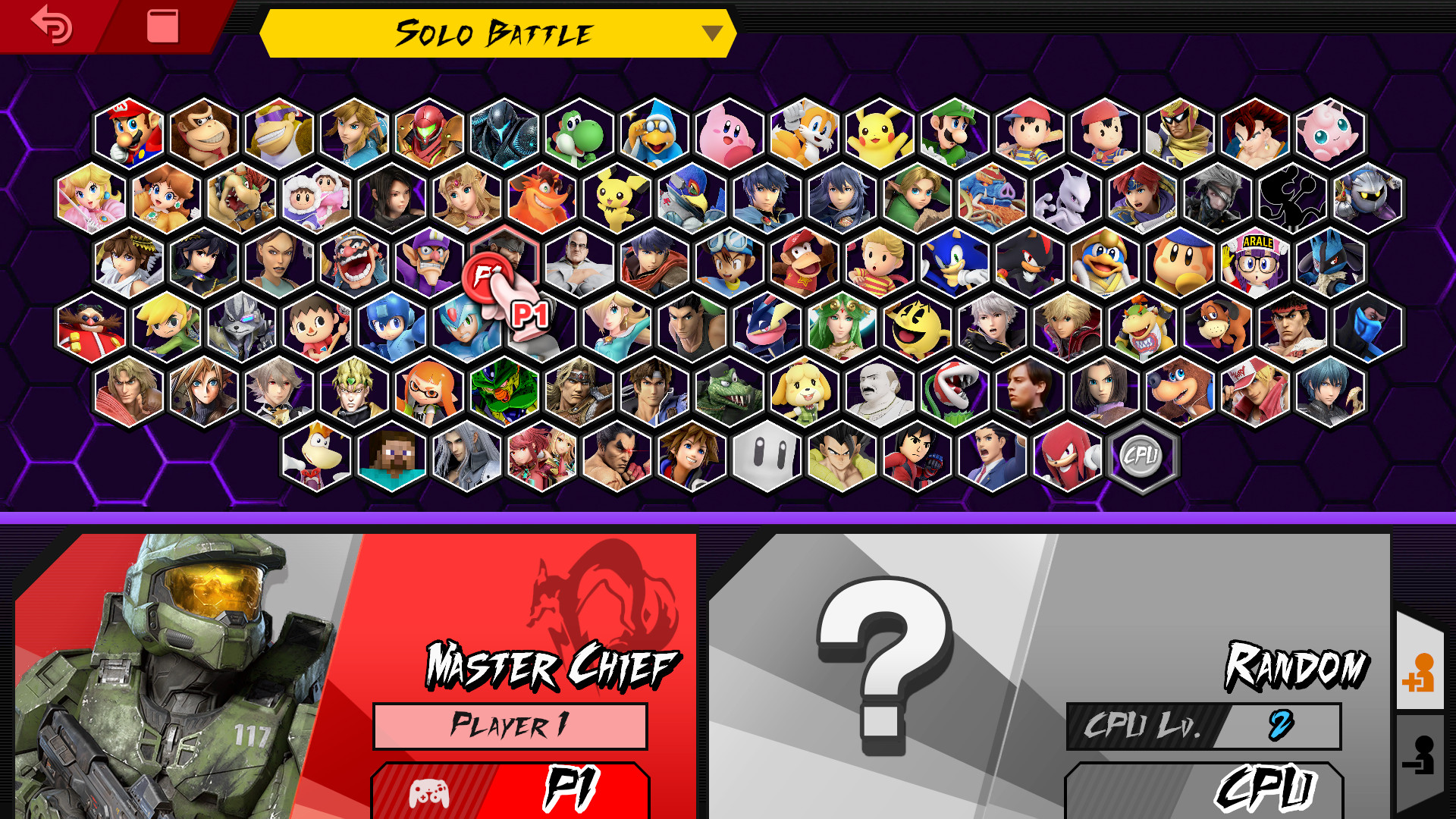 HD UI for Master Chief Mod for Super Smash Bros. Ultimate | SSBU Mods