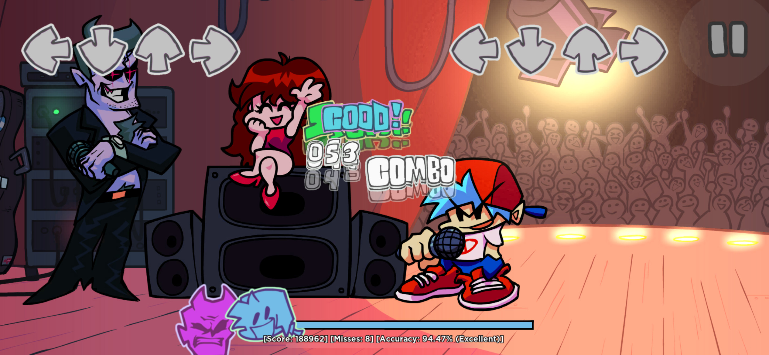 Sticker notes + judgements v-slice Mod for Friday Night Funkin' | FNF Mods