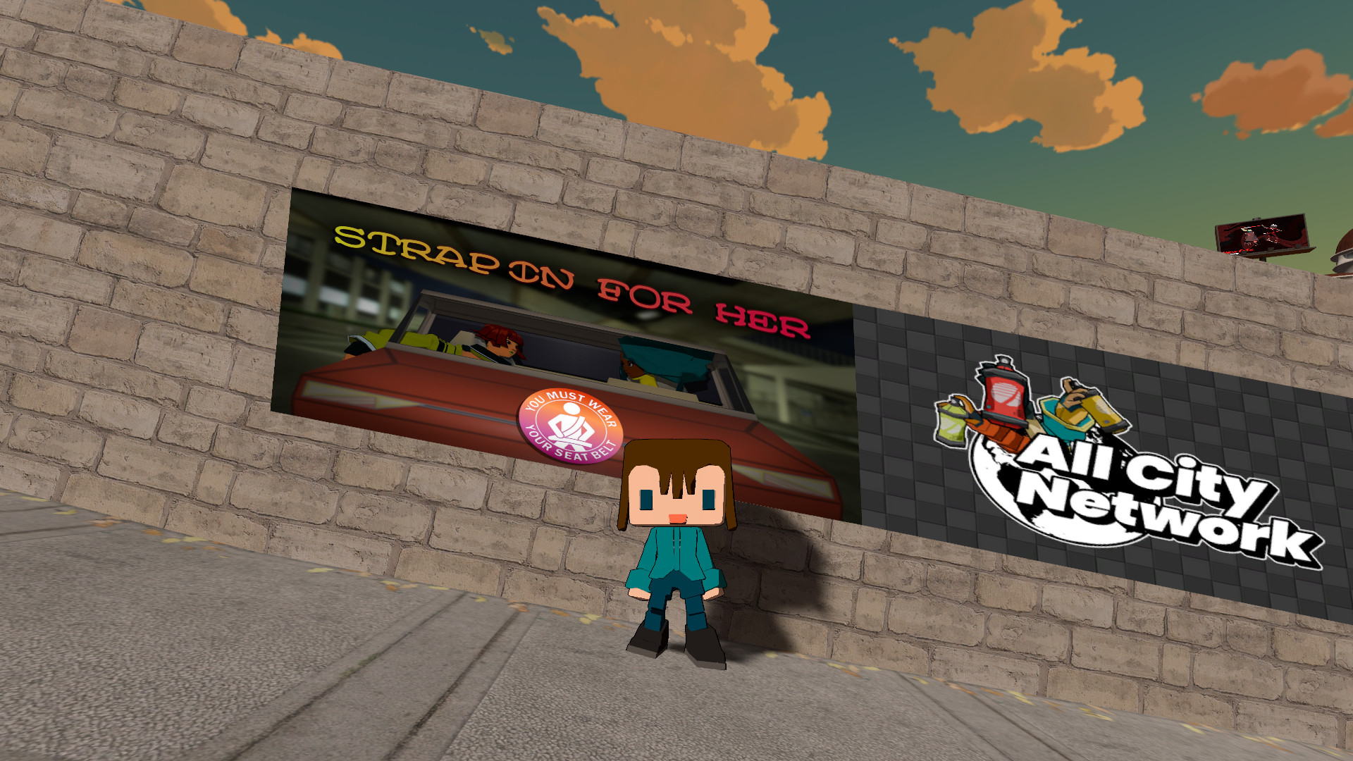 Rana (Minecraft) Mod for Bomb Rush Cyberfunk | BRC Mods