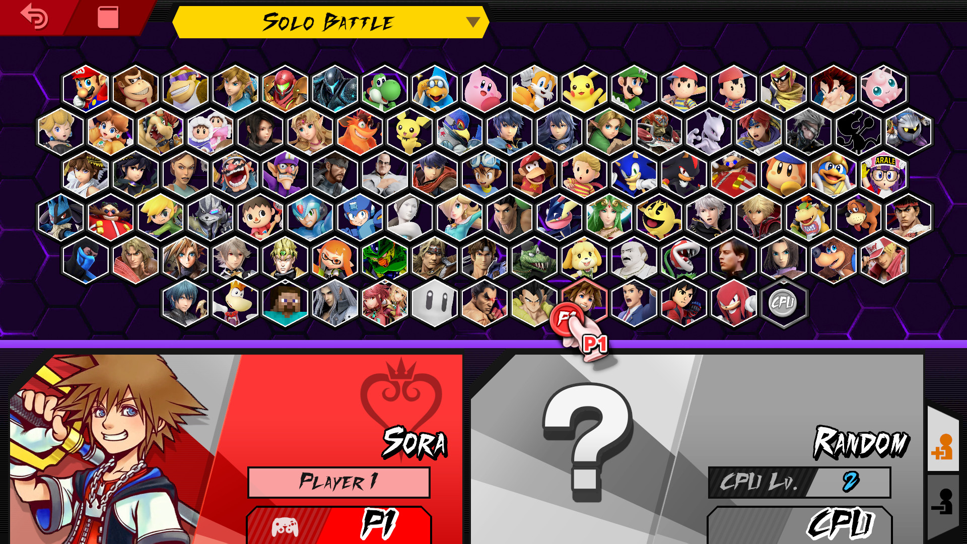 UI for Tetsuya Nomura-style Sora Mod for Super Smash Bros. Ultimate ...