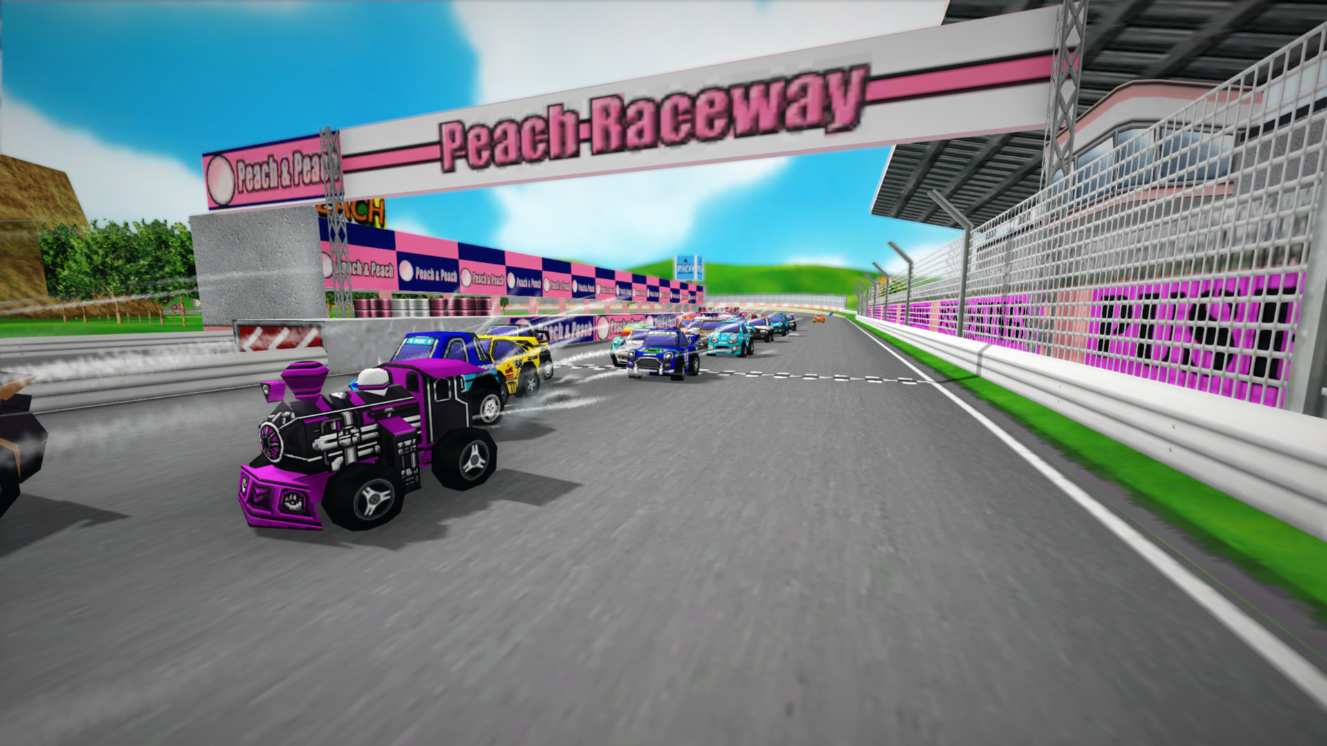 Peach Raceway from Choro Q HG 2 / RTA (OUTDATED) Mod for SuperTuxKart ...