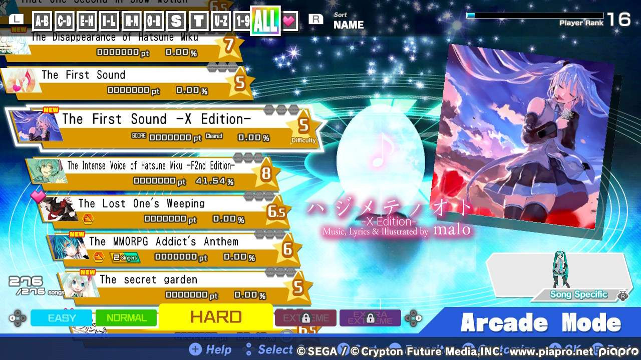 X Song Pack Switch Mod for Hatsune Miku: Project Diva Mega39/Mega Mix ...