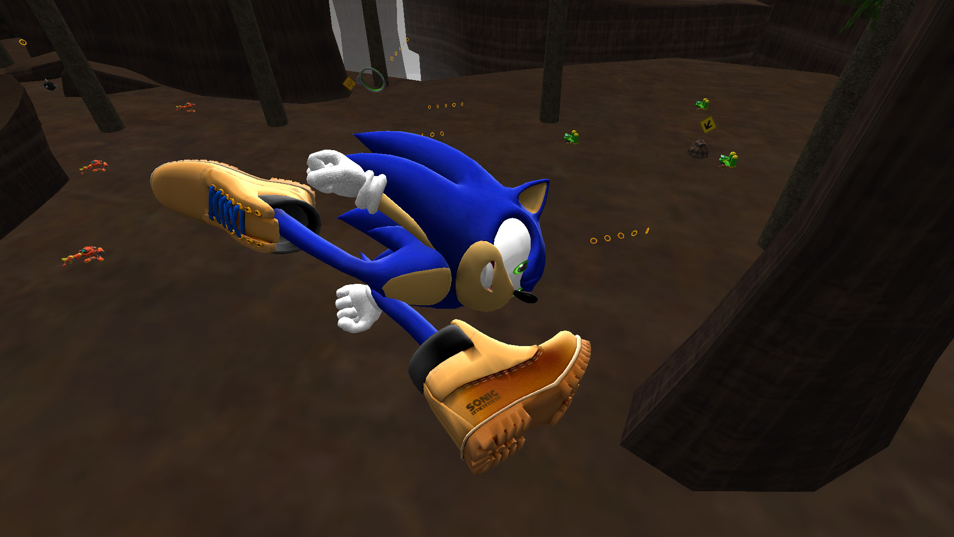 Timberland Boots Sonic Mod for Sonic World DX | SWDX Mods