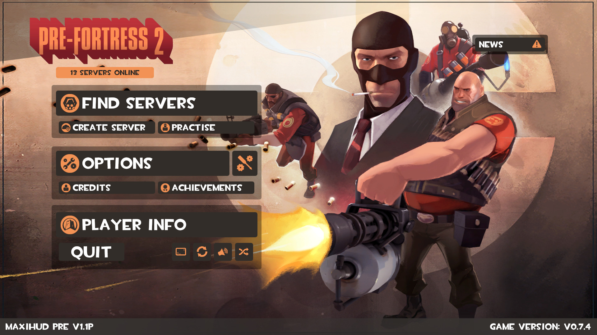 MaxiHud Pre Mod for Pre-Fortress 2 | PF2 Mods