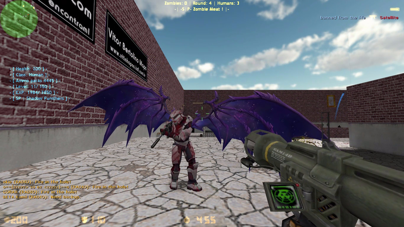 Cosmic Bat Wings - Parachute Model for CS 1.6 Mod for Counter-Strike 1.6 | CS1.6 Mods