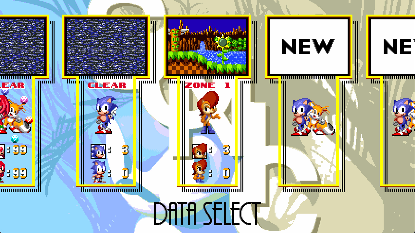 Sonic 3 Data Select Mod for Sonic the Hedgehog Forever | S1F Mods