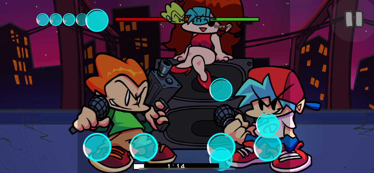 Crystal Circle Noteskin for Mobile Mod for Friday Night Funkin' | FNF Mods