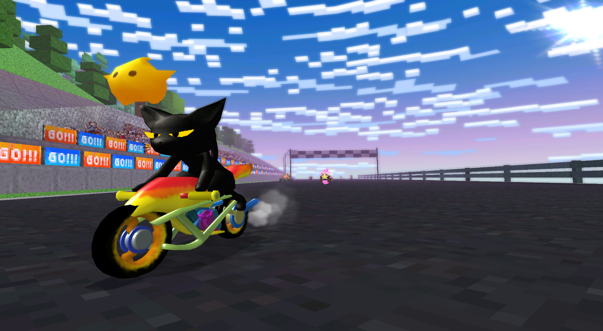 Pixel Gun 3D's Racing track in Mario Kart Wii Mod for Mario Kart Wii ...