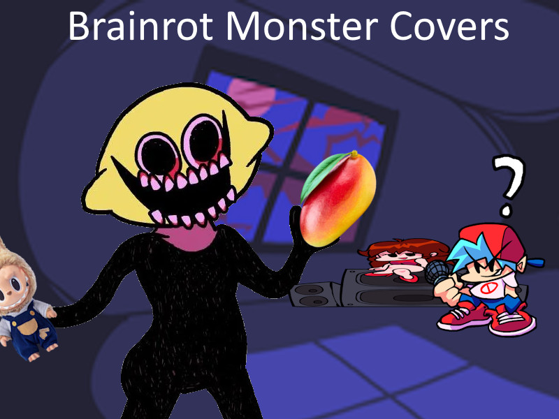 Mango Monster (Brainrot Monster) Mod for Friday Night Funkin' | FNF Mods