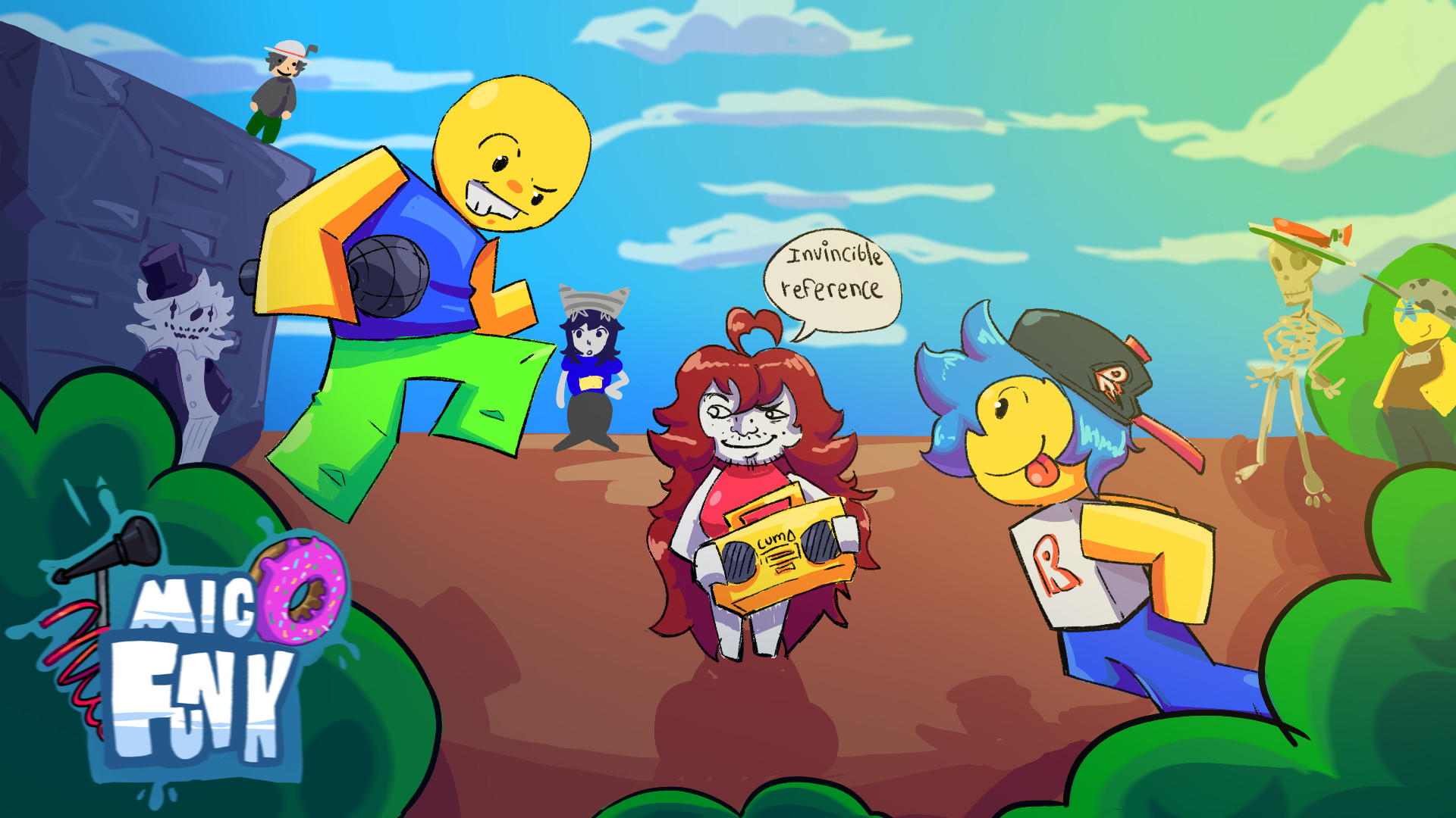 FNF: BLOXXIN'FUNK Mod for Friday Night Funkin' | FNF Mods