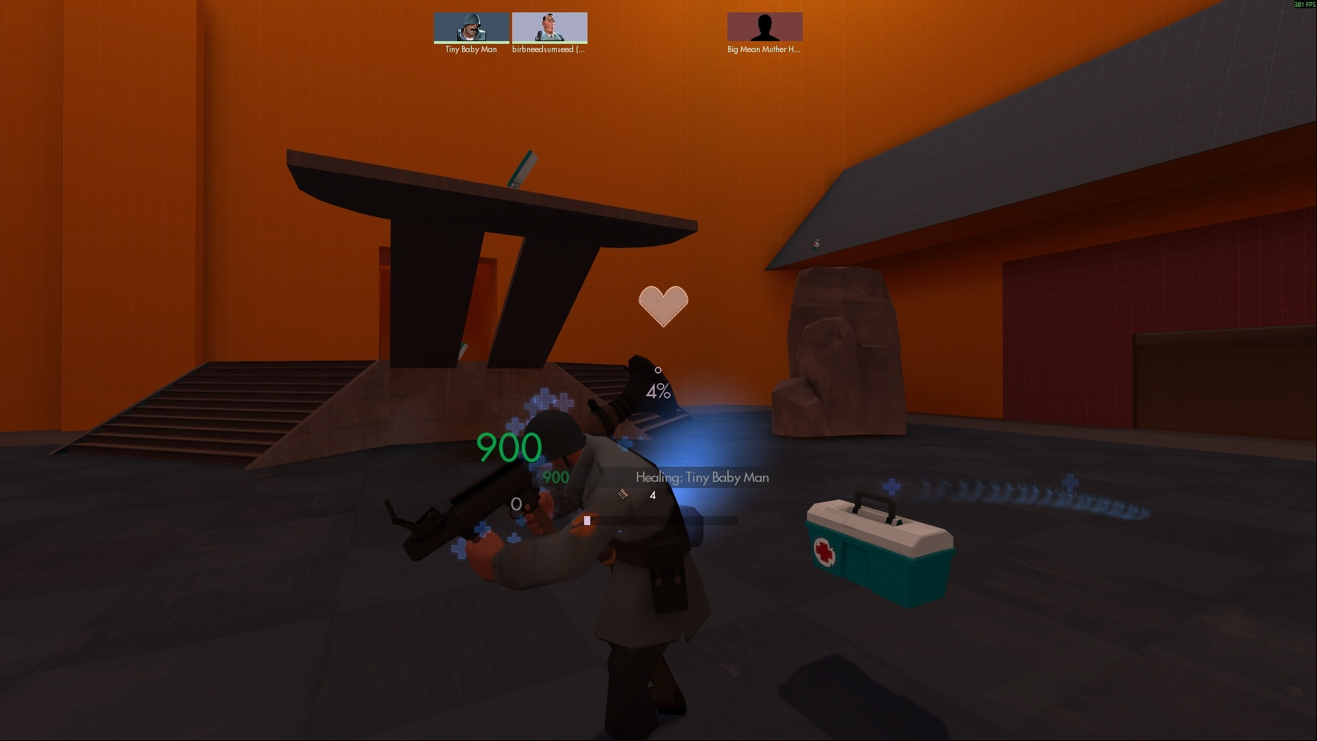 Heal Target indicator Heart Mod for Team Fortress 2 | TF2 Mods