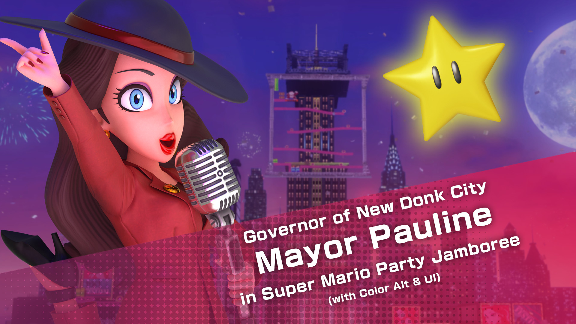 Mayor Pauline Mod for Super Mario Party Jamboree | SMPJ Mods