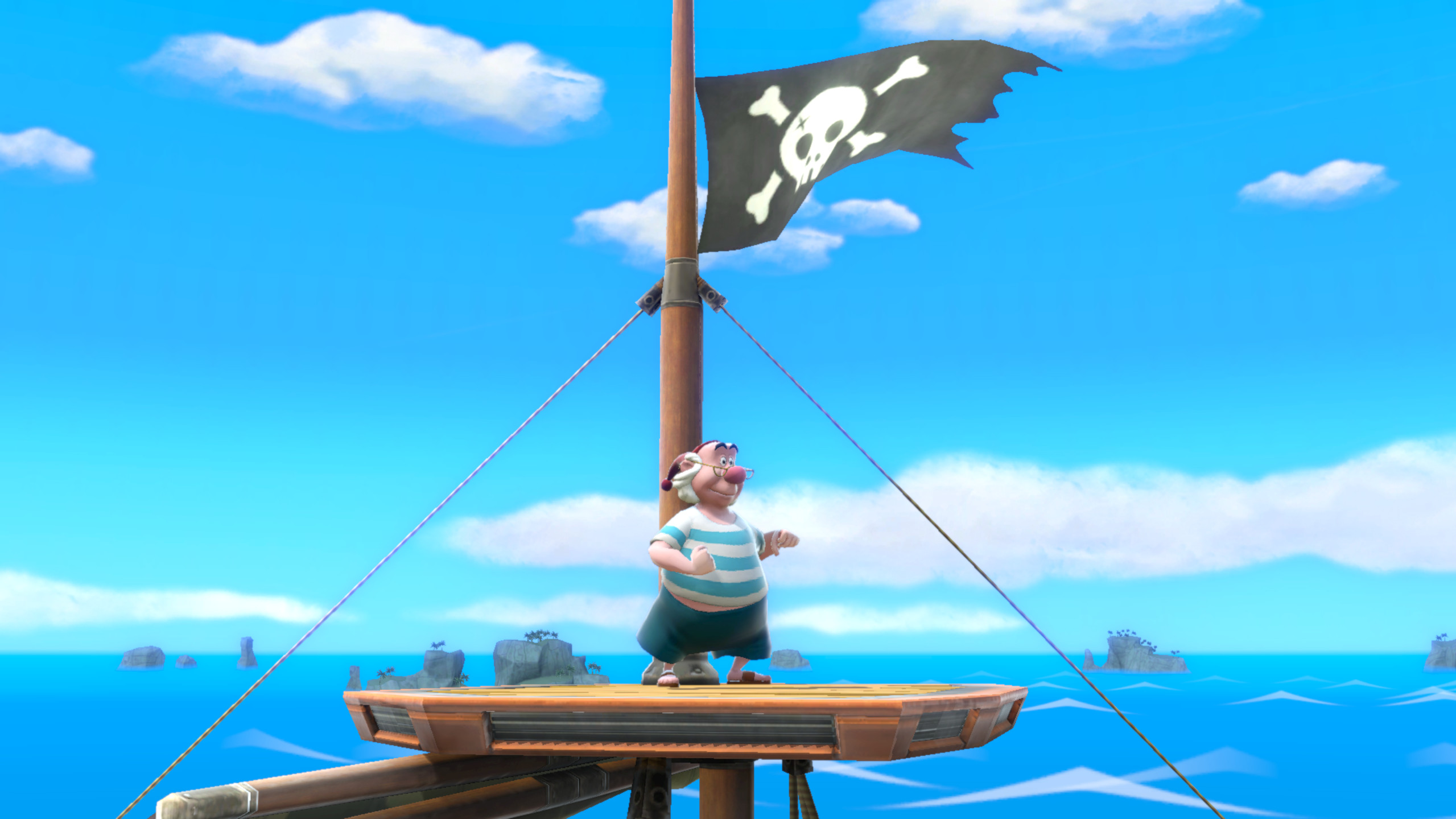 Disney | Mr. Smee over Luigi Mod for Super Smash Bros. Ultimate | SSBU Mods