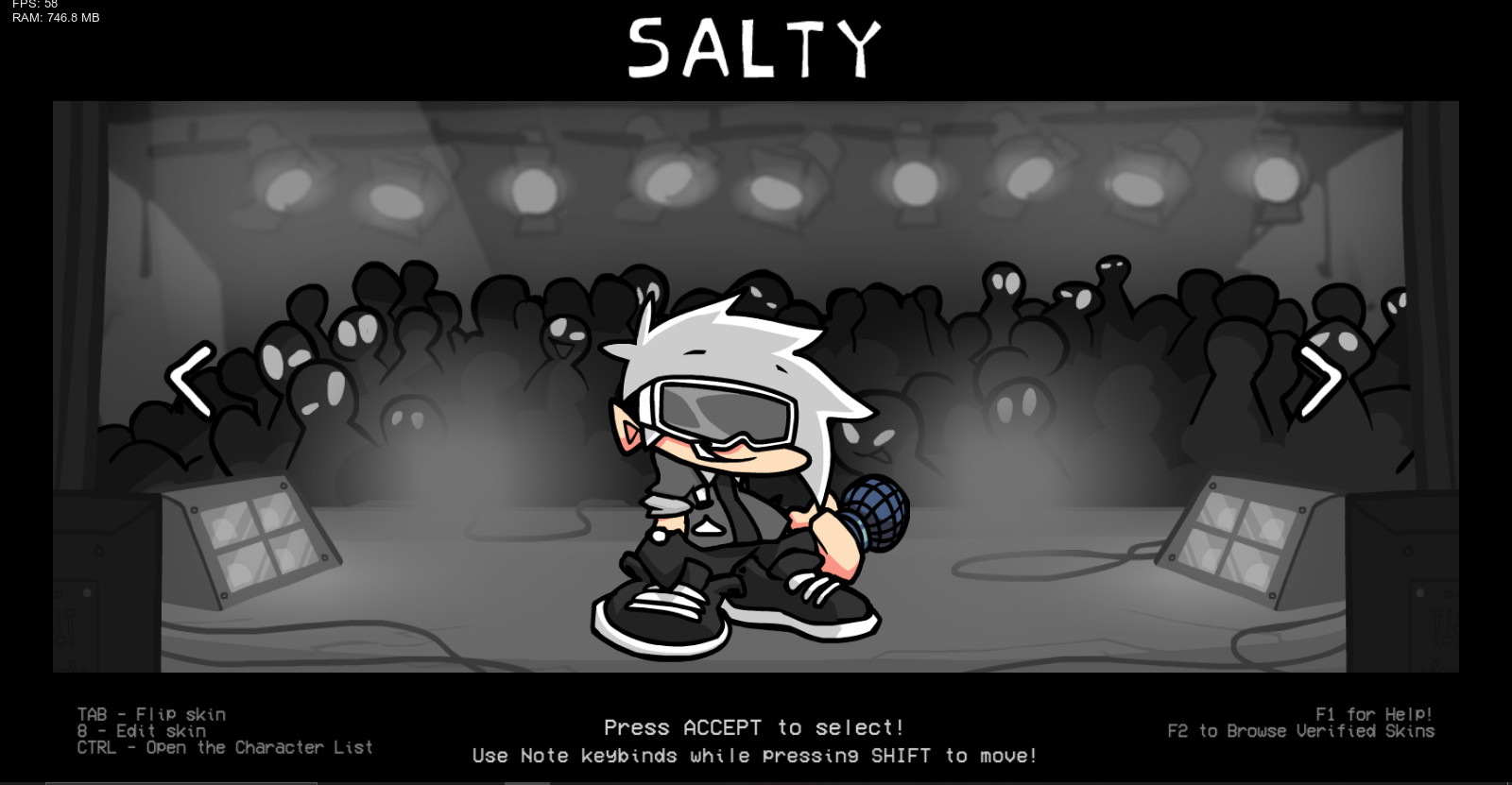 Salty's Sunday Night Skins Psych Engine Online Mod for Friday Night ...