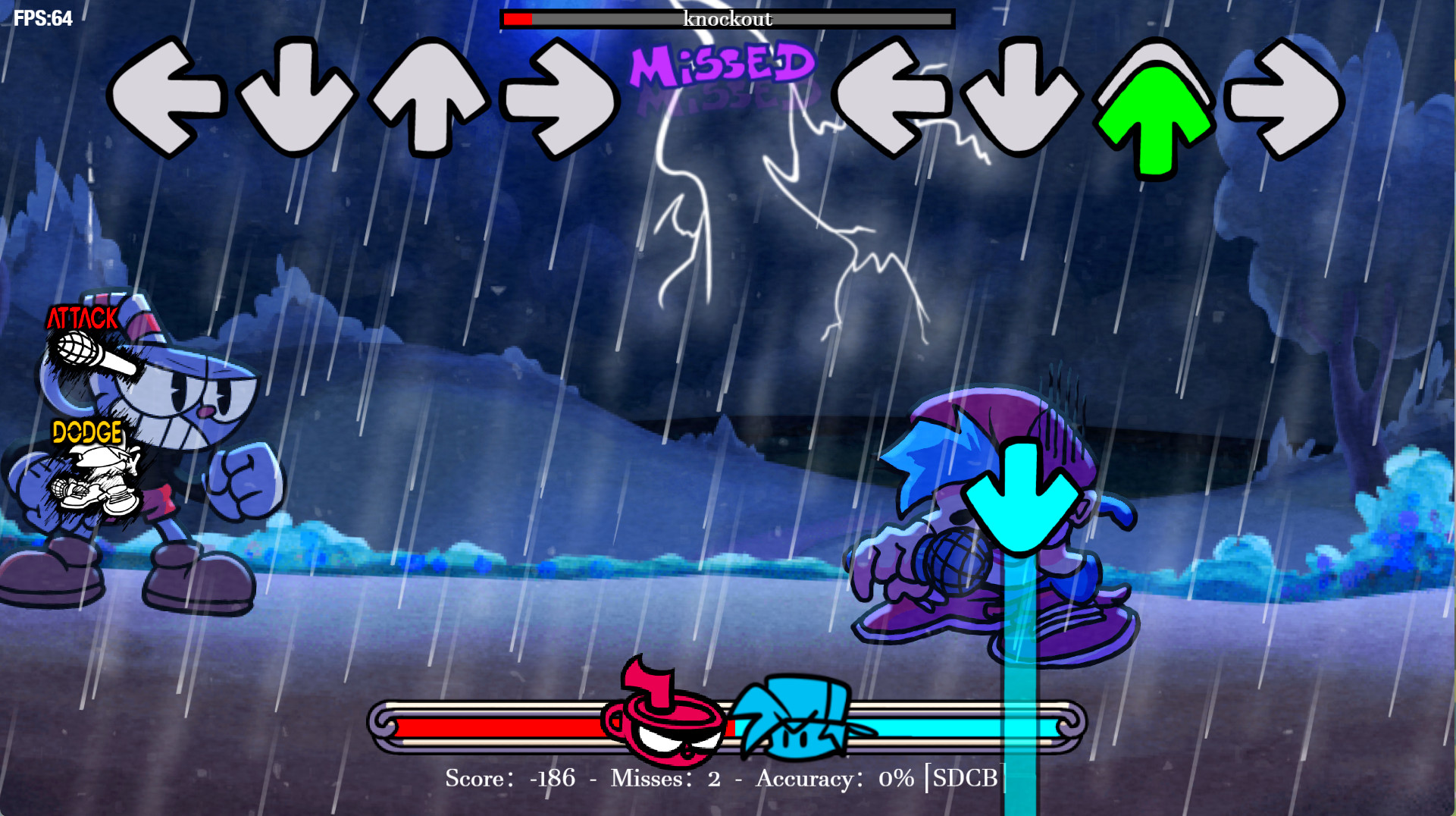 Indie Cross Knockout (Personal Tweaks) Mod for Friday Night Funkin ...