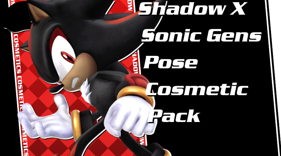 Shadow X Sonic Generations Pose Cosmetic Pack Mod for Super Smash Bros ...