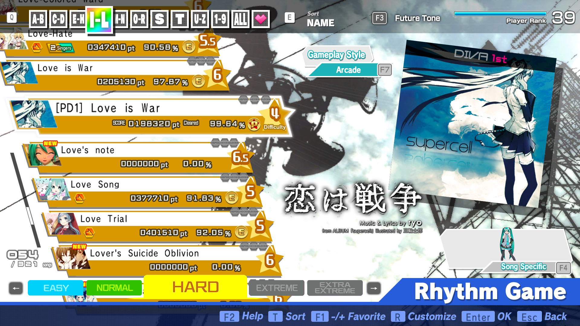 Retro Charts Mod for Hatsune Miku: Project DIVA Mega Mix+ | PDMegaMix+ Mods