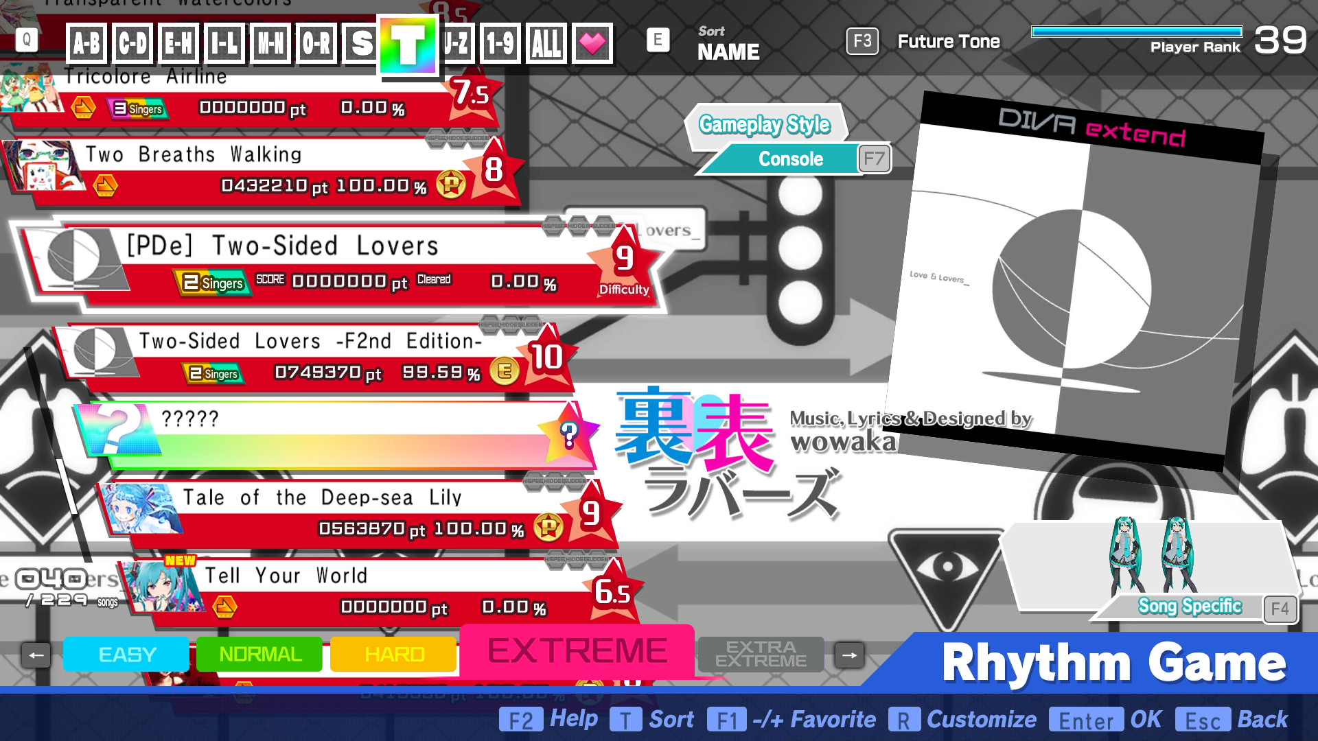 Retro Charts Mod for Hatsune Miku: Project DIVA Mega Mix+ | PDMegaMix+ Mods