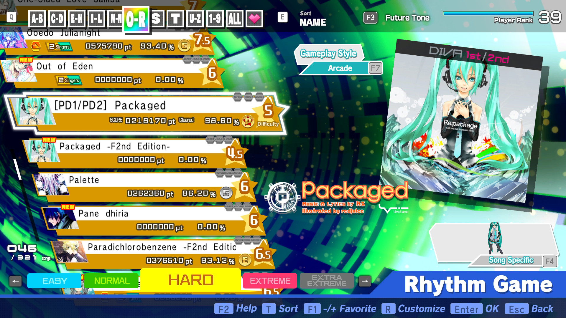 Retro Charts Mod for Hatsune Miku: Project DIVA Mega Mix+ | PDMegaMix+ Mods