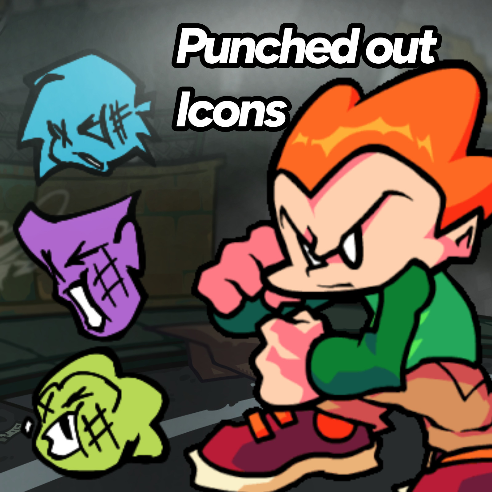 !!UPDATE!! Punched out icons Mod for Friday Night Funkin' | FNF Mods