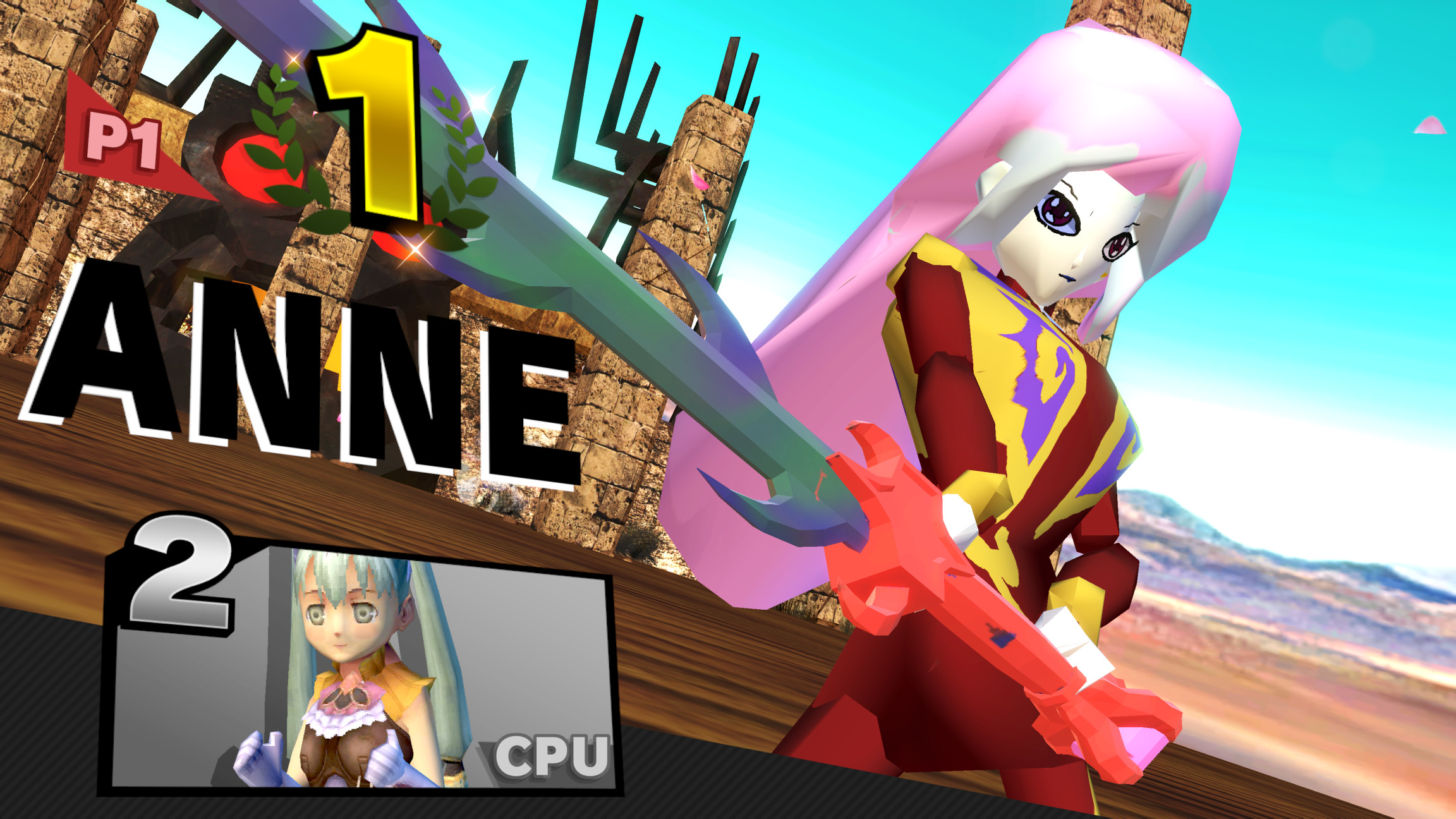 Alan and Anne over Pyra/Mythra (Sailor Moon) Mod for Super Smash Bros ...