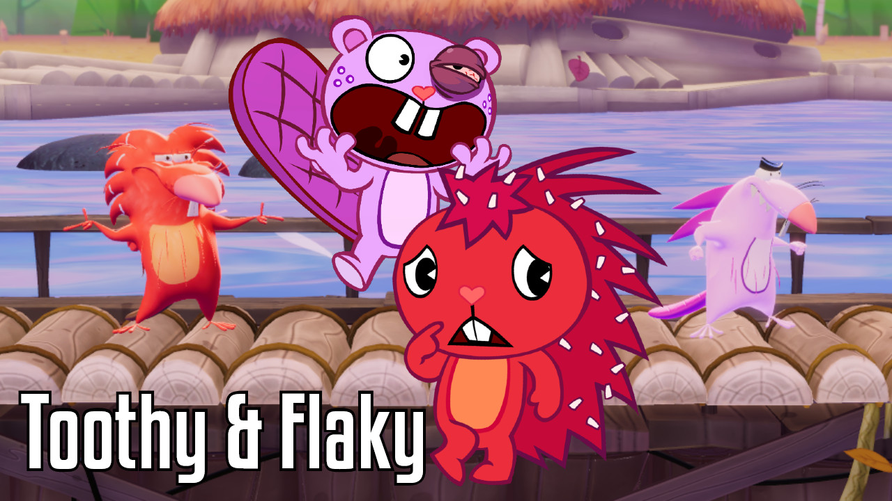 Toothy & Flaky Beavers Mod for Nickelodeon All-Star Brawl 2 | NASB2 Mods