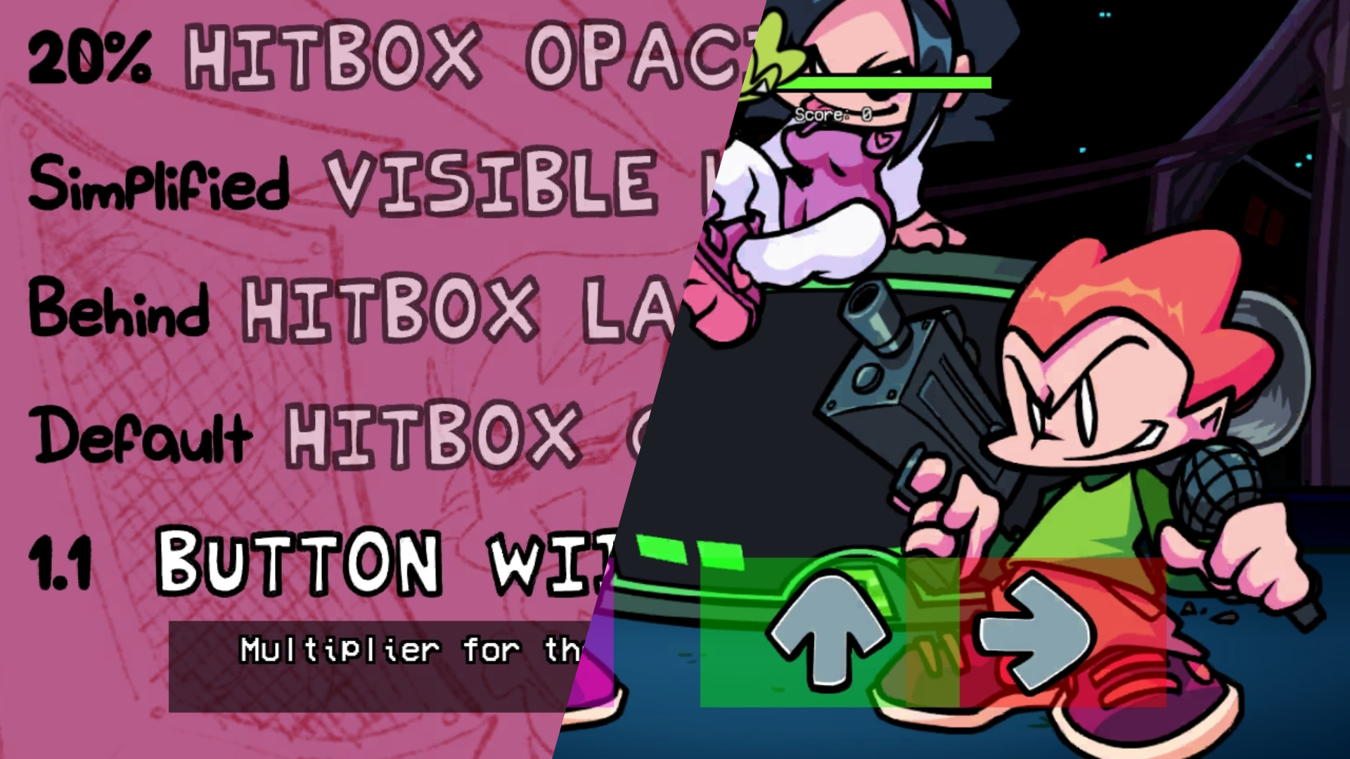 Mobile hitbox options Mod for Friday Night Funkin' | FNF Mods