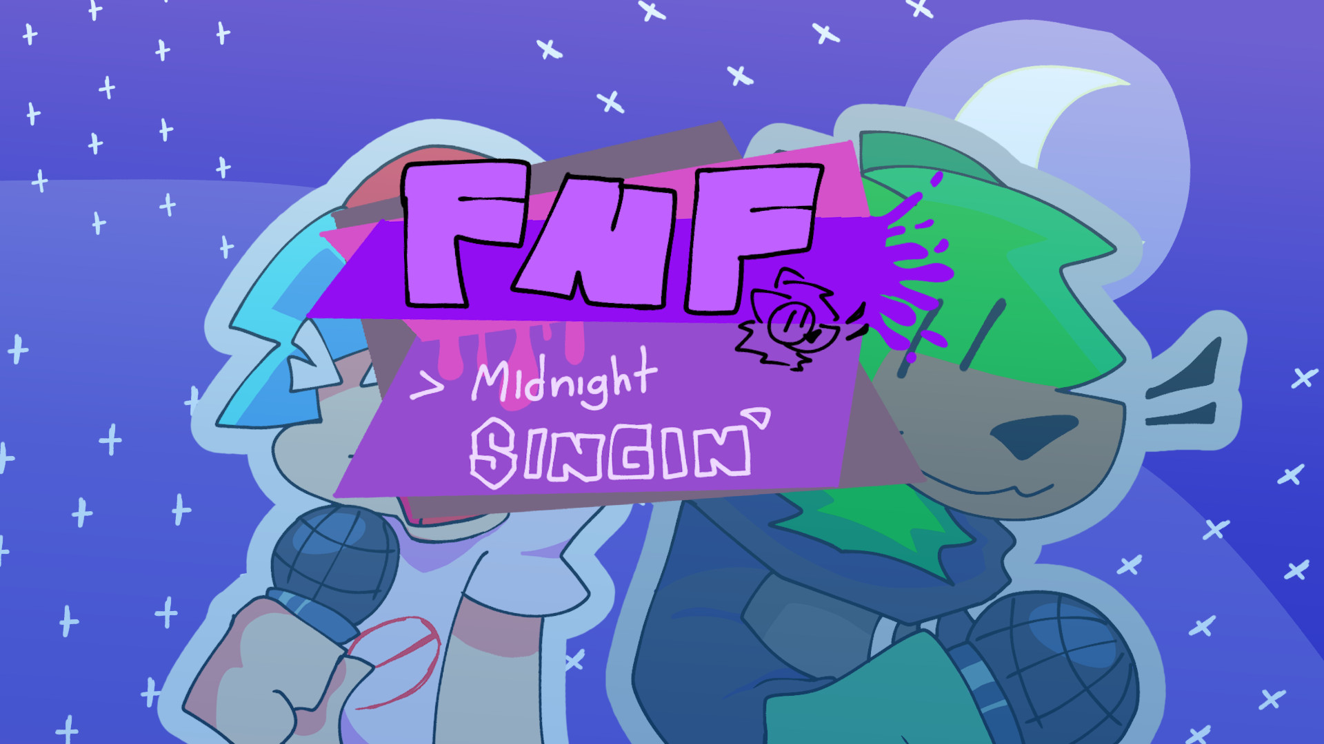 Midnight Singin' (ONESHOT) Mod for Friday Night Funkin' | FNF Mods