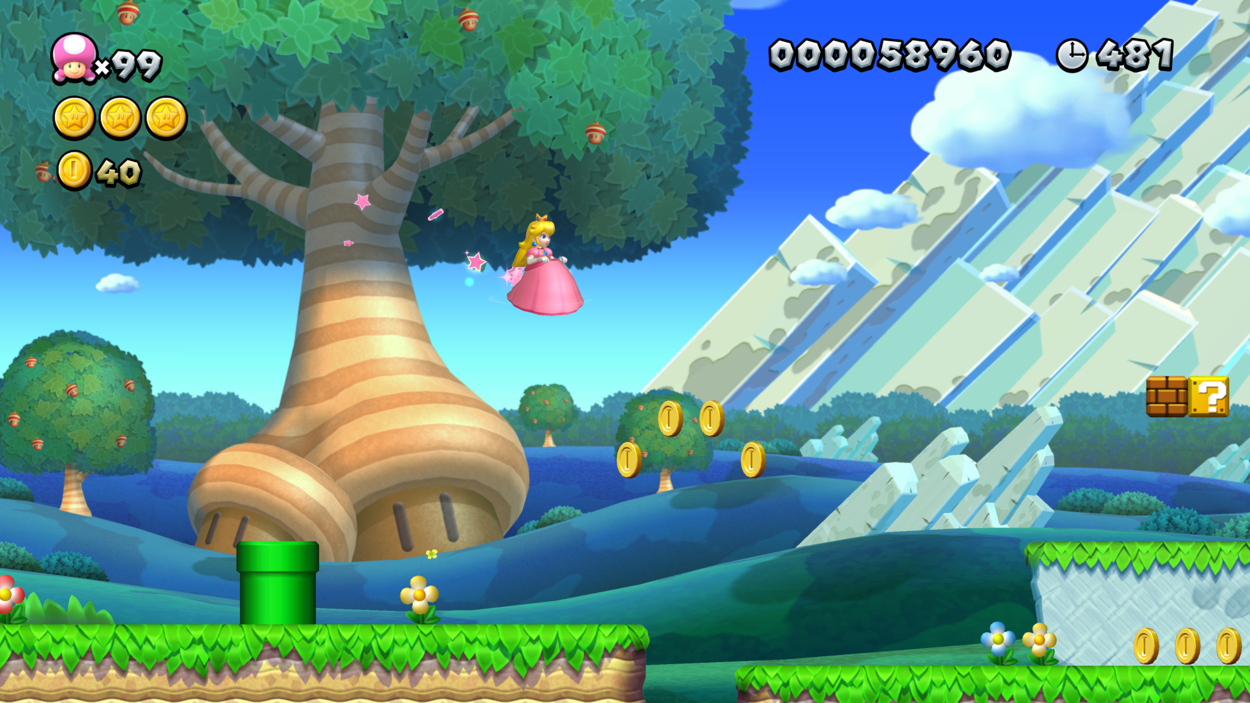 Playable Peach Over Peachette Mod for New Super Mario Bros. U Deluxe ...