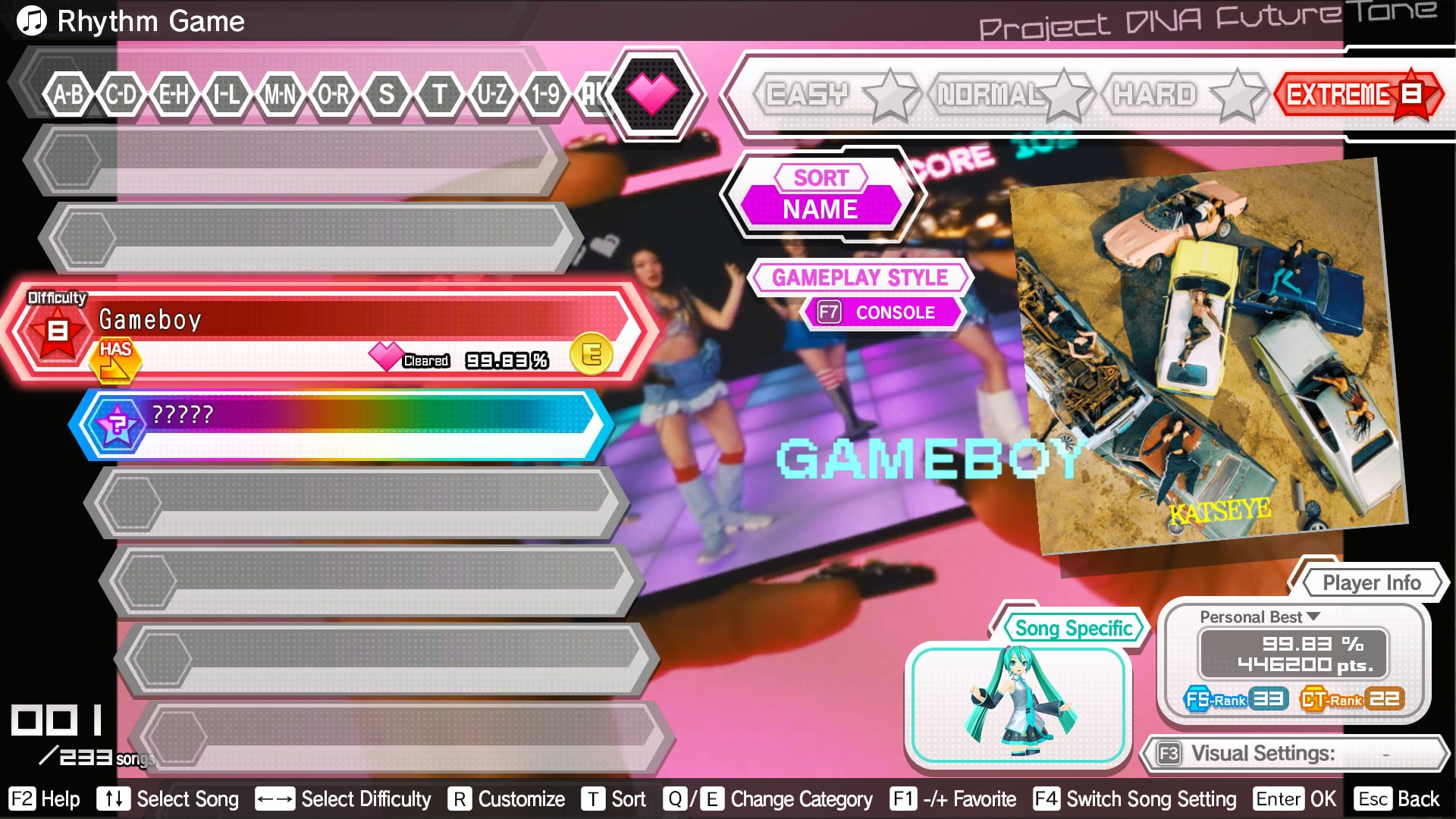 KATSEYE - Gameboy (Console Chart) [8 ☆] Mod for Hatsune Miku: Project ...