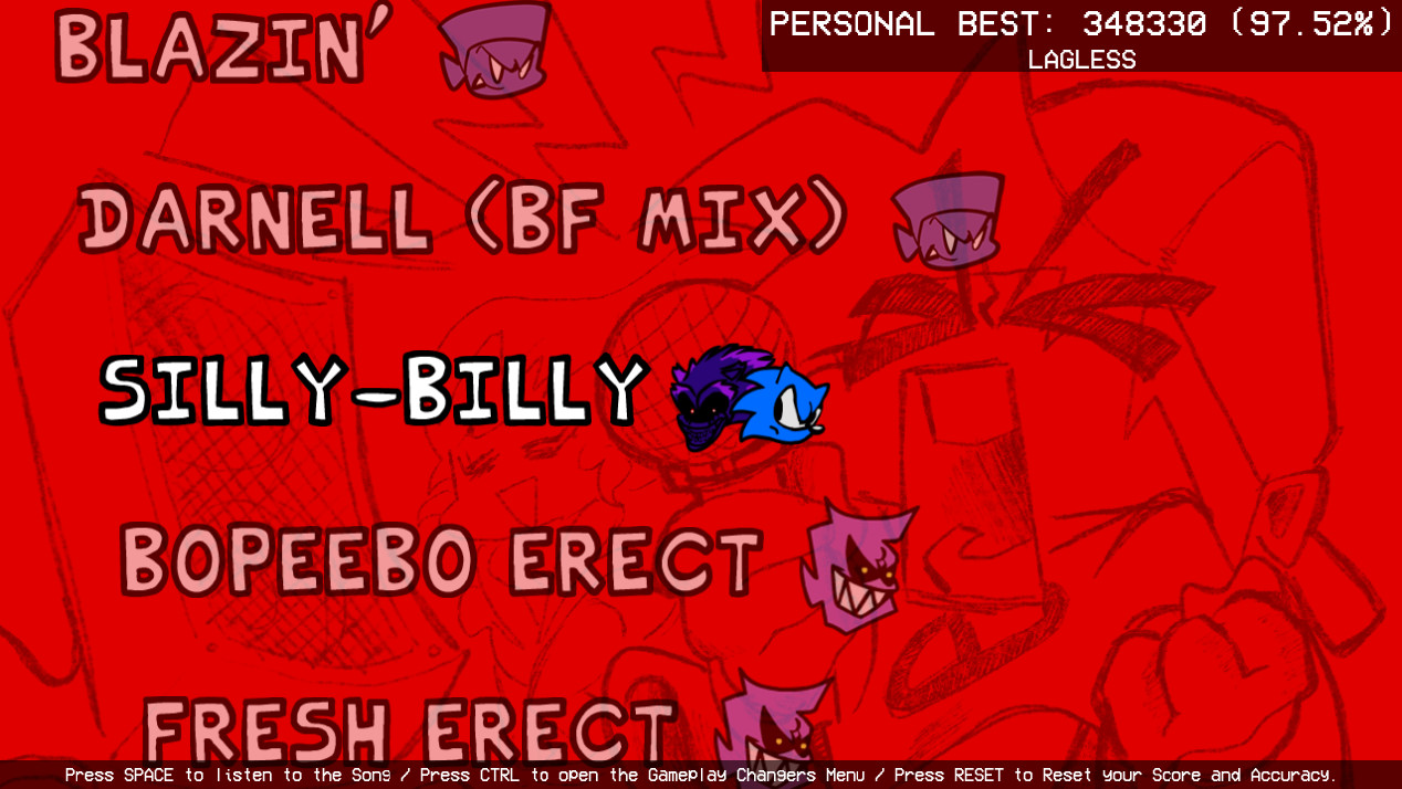 [V2] Silly Billy - Sonic vs Xeno (PLAYABLE COVER) Mod for Friday Night ...