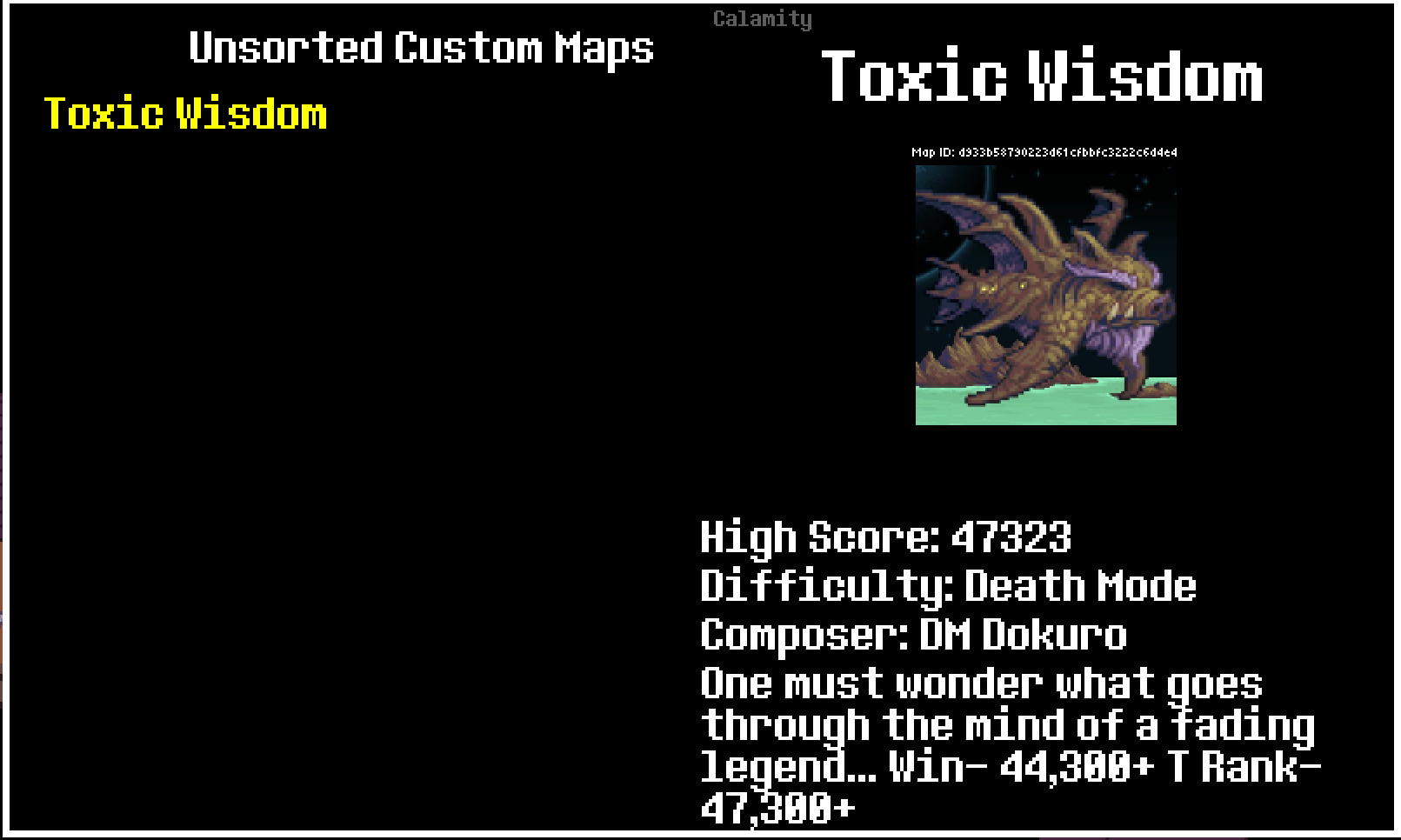 Toxic Wisdom (Terraria Calamity Mod) Mod for Deltarune: Lightners Live Plus | D:LLP Mods