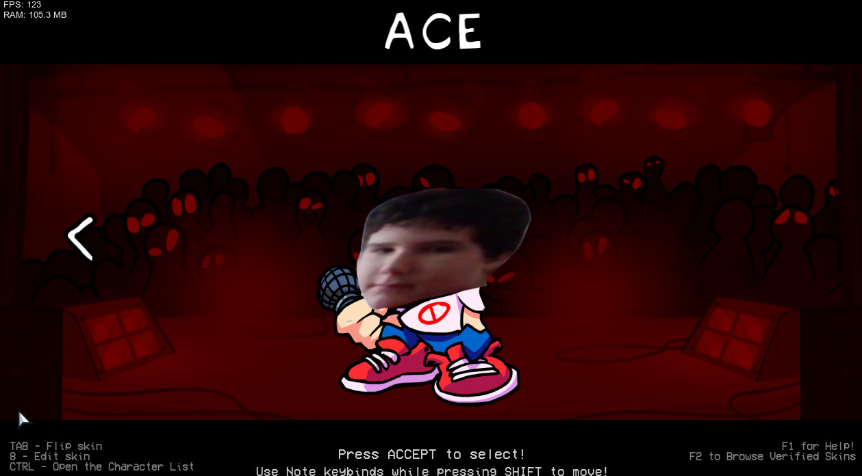 Acey Skin (FIXED) Mod for Friday Night Funkin' | FNF Mods