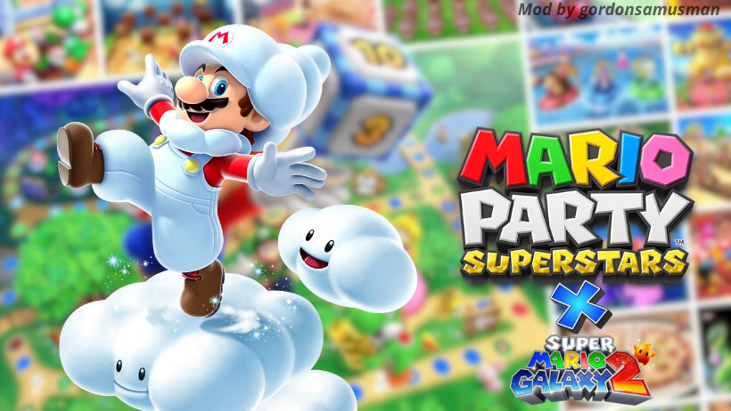 Cloud Mario Mod for Mario Party Superstars | MPS Mods