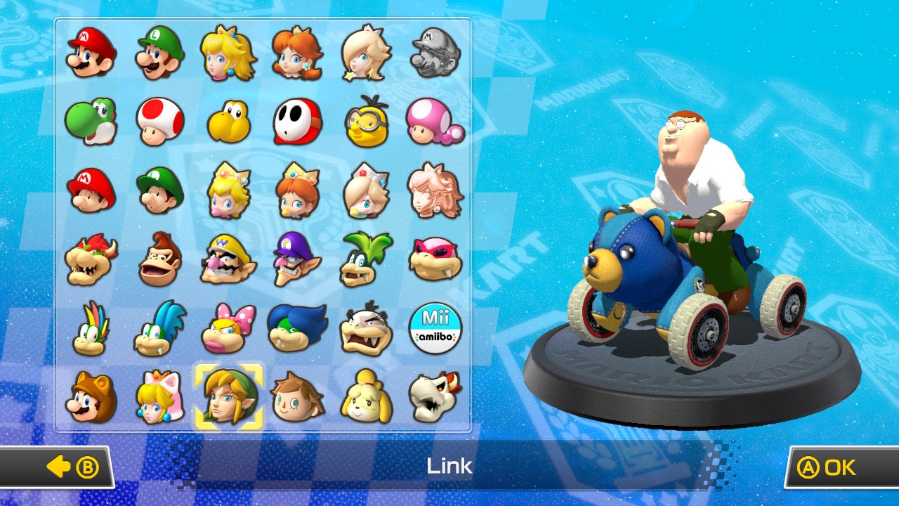 Peter Griffin (Fortnite) Mod for Mario Kart 8 | MK8 Mods